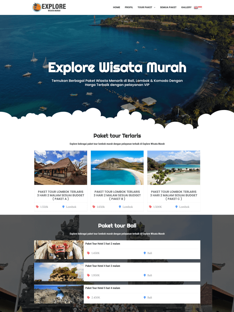 Contoh Web Travel » Mataram Web